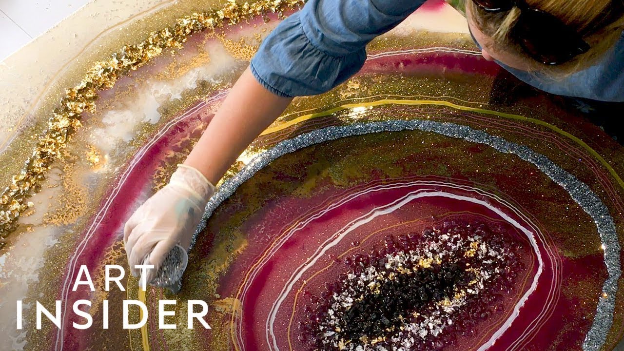 Geode Wall Painting Pinterest